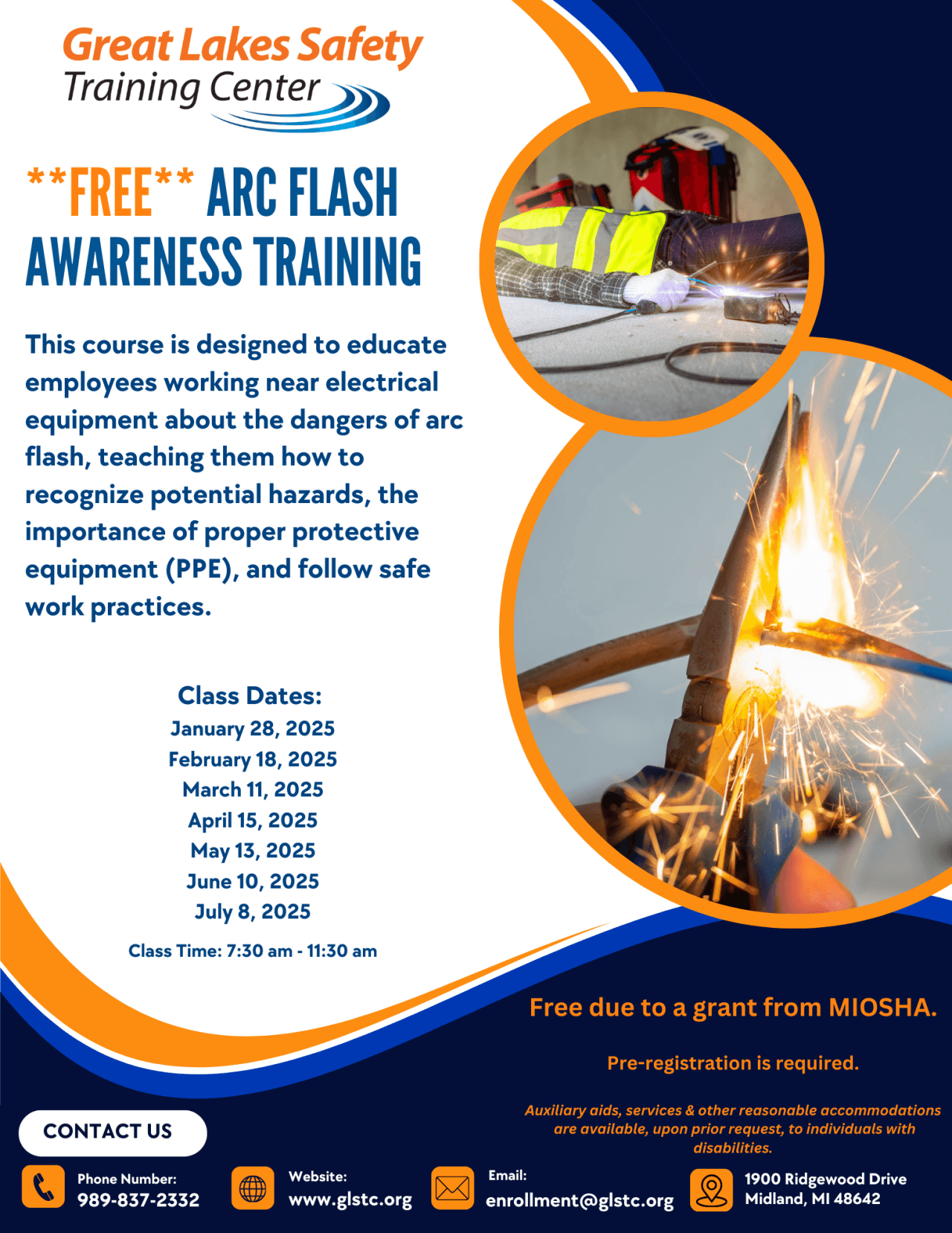Free Arc Flash Training - Great Lakes Safety Training Center (GLSTC)